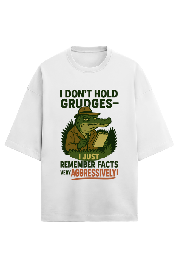 Aggressive Facts Tee – Oversized Terry Cotton – Blunt-Theory